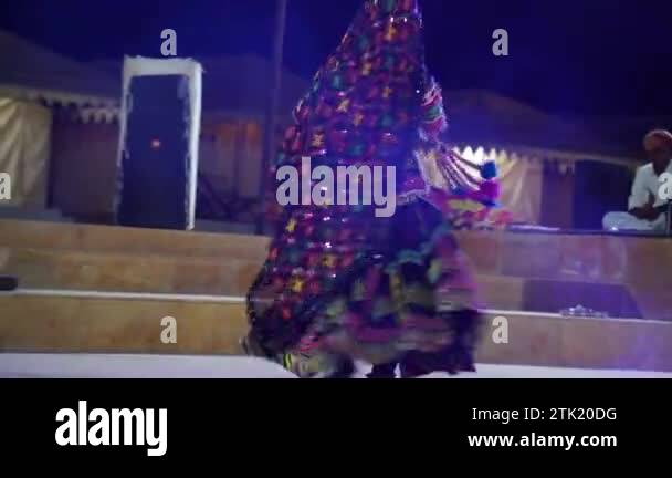 Rajasthani music and folk dance cultural programe in a camp, Sam Dunes ...