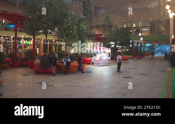 Amadora, Portugal December 2022 UBBO Shopping centre inside, people ...