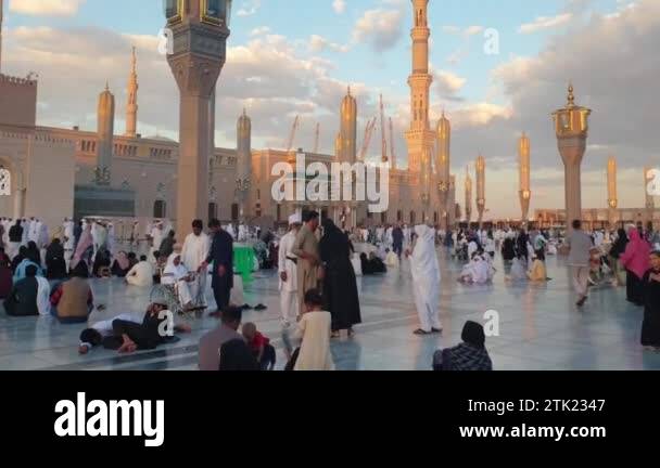 People are Praying at Masjid Nabvi AL Haram at Madinah City of Saudi ...