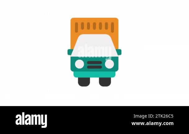 Pickup, Transport Logistics animated icon on transparent background ...