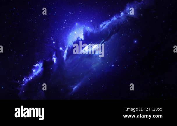 Space flight into star field birth and death star zone. 4K 3D Fly ...