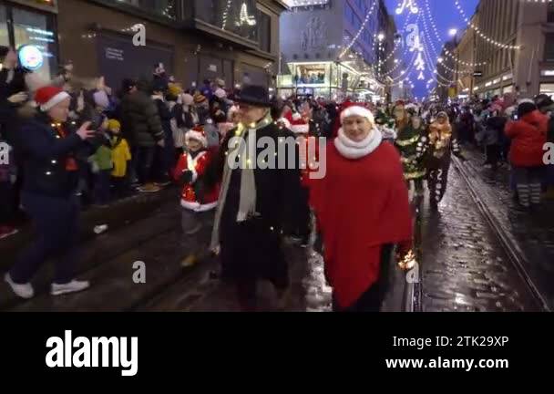 HELSINKI, FINLAND - NOVEMBER 19, 2022: The traditional annual parade of ...