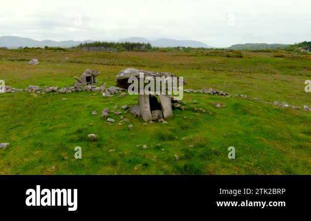 Stabilized orbit footage of The Kilclooney Dolmen, one of Irelands most elegant, located in ...