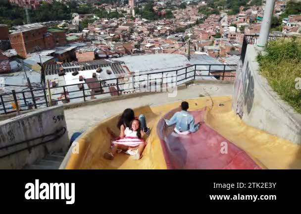 Medellin, Colombia 2022 Comuna 13 slums, once one of the most dangerous ...
