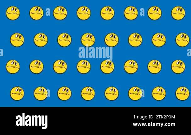 seamless animated pattern 2D motion graphic background with cartoon ...