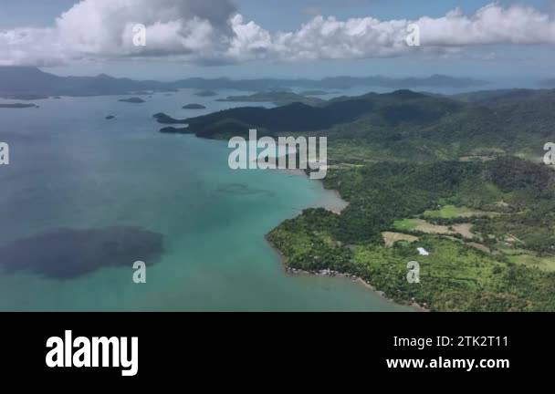 Panorama Of The Wild Tropical Islands Of Palawan, Philippines, Aerial ...