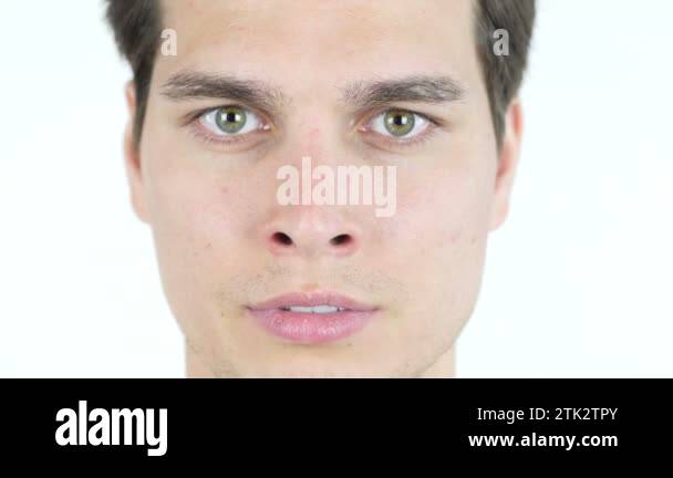 Portrait funny man blinking eye Stock Videos & Footage - HD and 4K ...