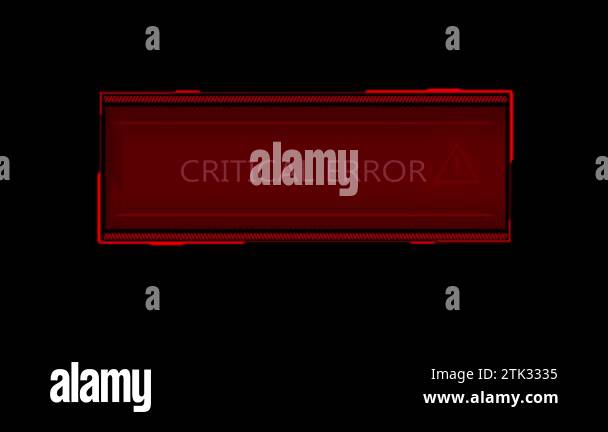 Warning Error Danger Digital System Security Alert Error Message Hacking Alert Cyber Crime