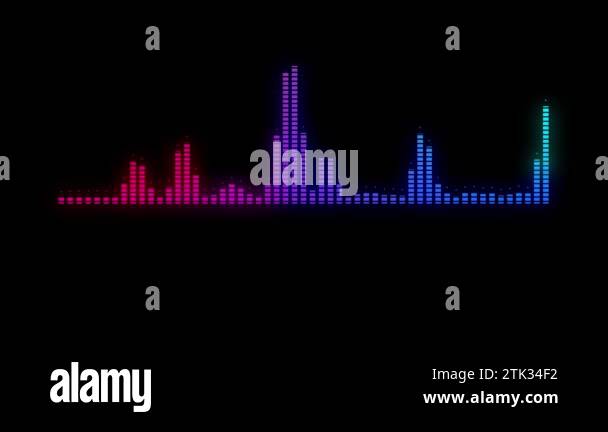 4K 3d Audio wave or frequency sound wave equalizer technology. audio recorders. technology ...