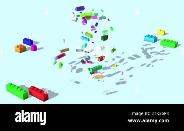 Abstract digital high tech visuals with high speed data transfer. 3D ...