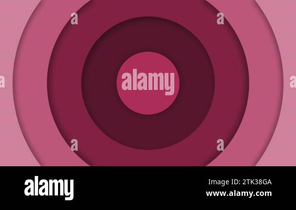 Trendy retro papercut background with gently moving concentric circles ...