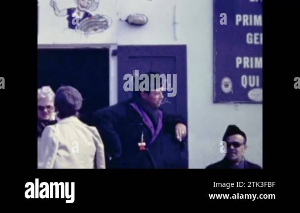 Amsterdam, Netherlands june 1980: Traditional dutch village view in 80s ...
