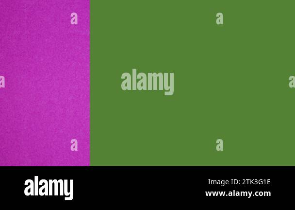 Purple paper on green screen chroma key background. 4k paper slide ...
