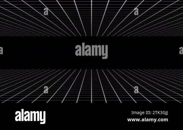 Retro 80s Background Animation Loops Featuring white Neon Grids and ...