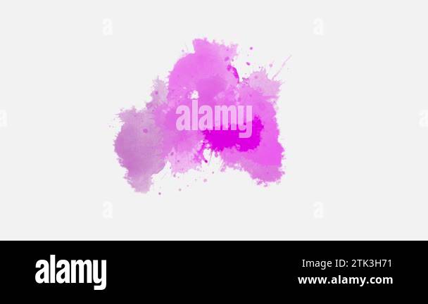 Ink drops fluid splash. Ink splatters transition animation. Ink brush ...