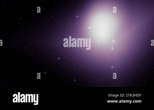 Star blinking galaxy animation background in dark. Computer 2D render ...