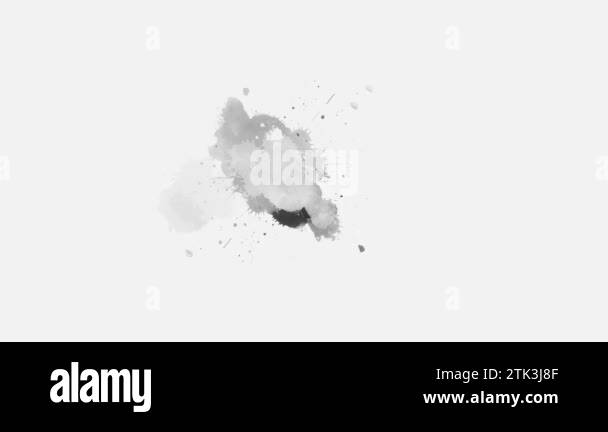 ink transition splatter blot spreading effect animation. Ink brush ...