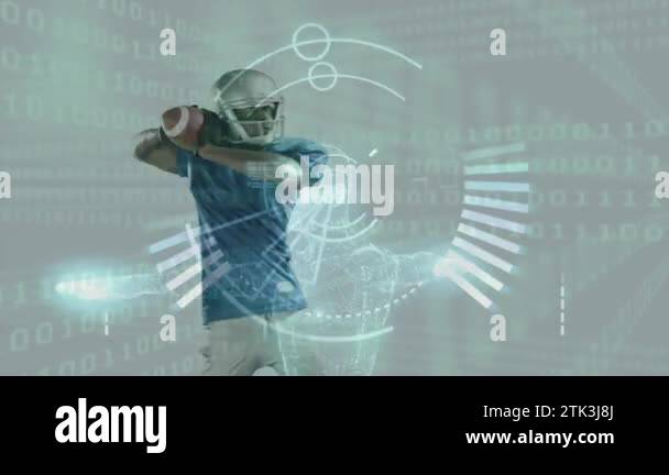 Animation of data processing with scope scanning over african american ...