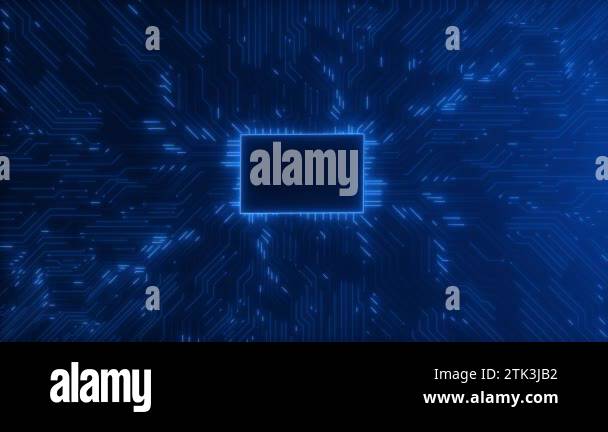 Machine Learning Circuit Board CPU Processor Microchip Starting ...