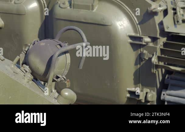 Front headlight with battle tank protection. Very bright searchlight on ...