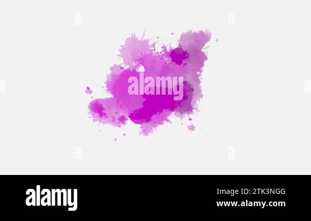 Ink drops fluid splash. Ink splatters transition animation. Ink brush ...