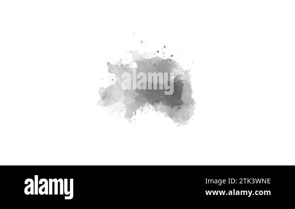 Ink drops effect animation. Ink brush stroke transition. Ink splash ...