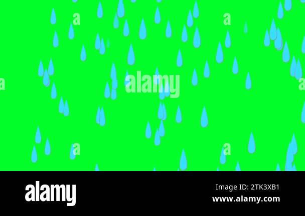 Animated rain on green screen. Animated rain stock video clip. rain ...