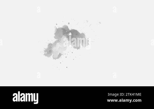 ink transition splatter blot spreading effect animation. Ink brush ...
