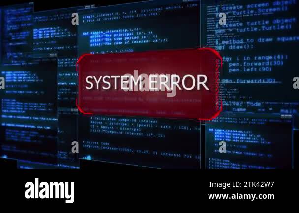 System hacking message Background code background virus warning ... System hacking message Background code background virus warning ...