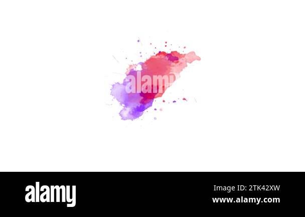 ink splatter transition effect animation. watercolor black ink splatter ...