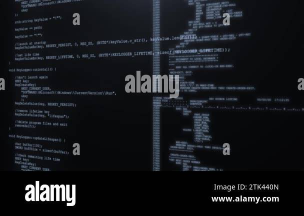 Coding hacking background Animation 4K. Data Breach, Malware, Cyber Attack, System Hacking ...