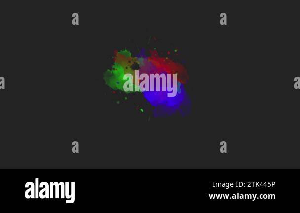 Ink drop splatter compositing. Abstract Black ink splatter transition ...