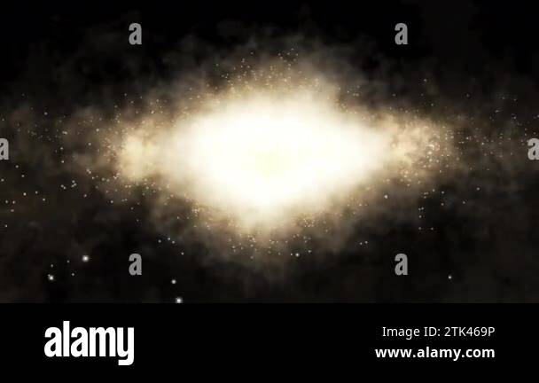 Bright galaxy consisting of nebulae and star clusters. The central part ...