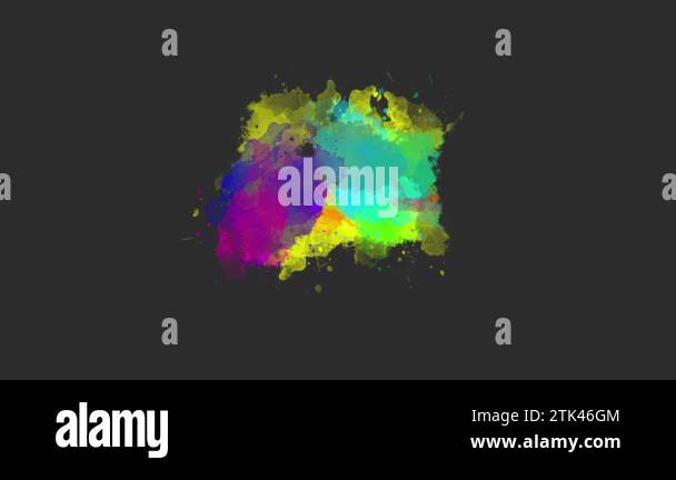 ink splatter compositing effect. Splash color ink transition. Ink brush ...