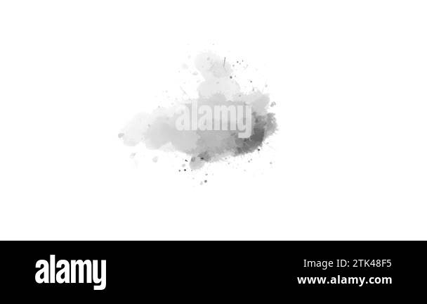fluid ink splash transition on a white background. watercolor paint ...