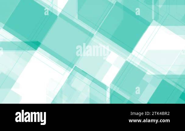 Abstract green tinted geometric motion background with gently moving ...