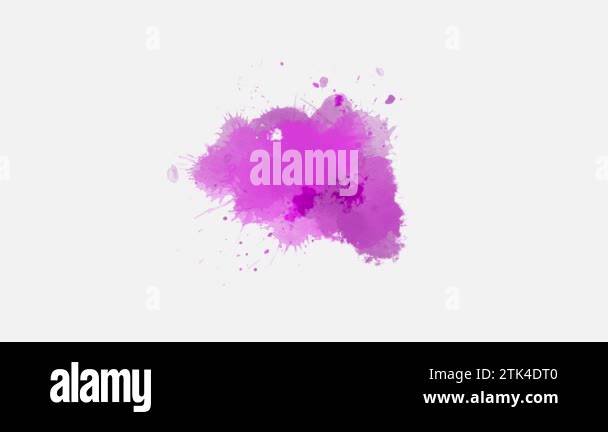 Ink drops fluid splash. Ink splatters transition animation. Ink brush ...