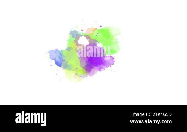ink splatter transition effect animation. watercolor black ink splatter ...