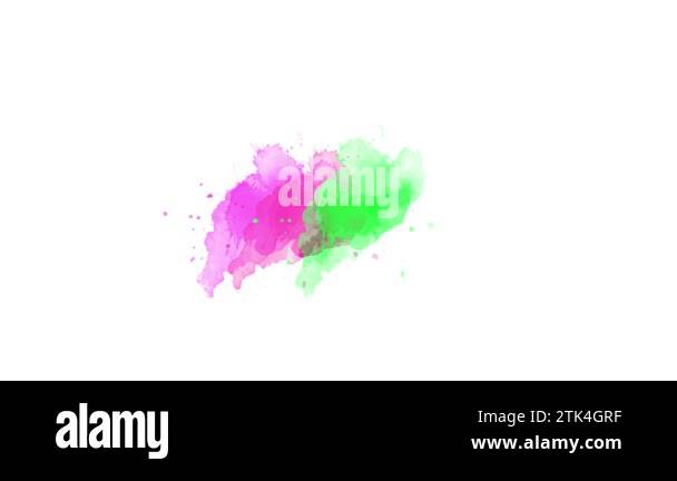 ink splatter transition effect animation. watercolor black ink splatter ...