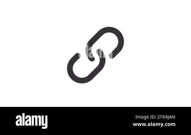 Animated hyperlink line ui icon. Digital reference. Seamless loop HD ...
