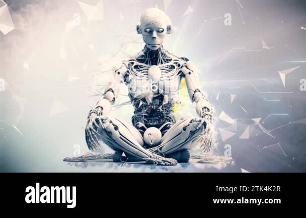The video showcases a humanoid robot in a yoga pose, demonstrating its ...