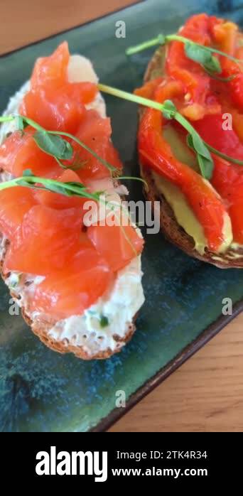 Open sandwich fish Stock Videos & Footage - HD and 4K Video Clips - Alamy