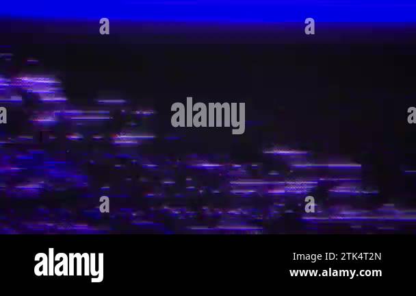 Transforming screen noise vhs computer error imitation, neon sci-fi ...