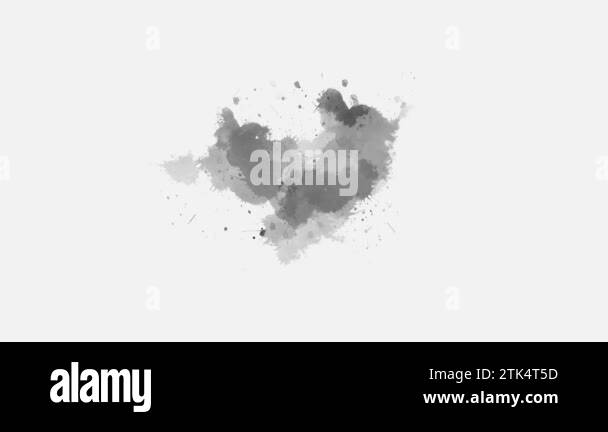 ink transition splatter blot spreading effect animation. Ink brush ...
