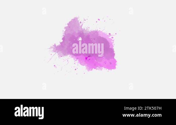 Ink drops fluid splash. Ink splatters transition animation. Ink brush ...