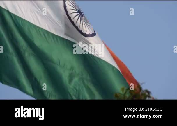 Time-lapse of India flag flying high at Connaught Place with pride in ...