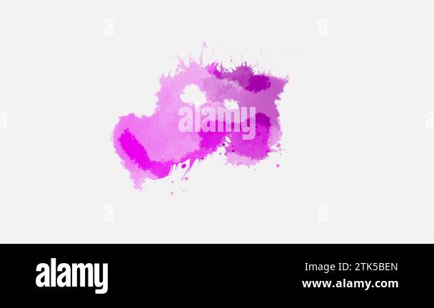 Ink drops fluid splash. Ink splatters transition animation. Ink brush ...