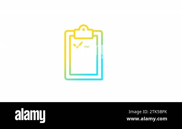 Animated achieve gradient ui icon. Worker appreciation. Seamless loop ...