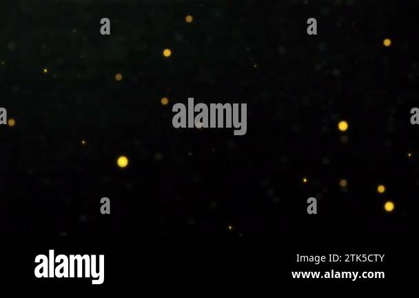 Abstract Loop Animation Flickering Glow Gold Bokeh Bubble Particles