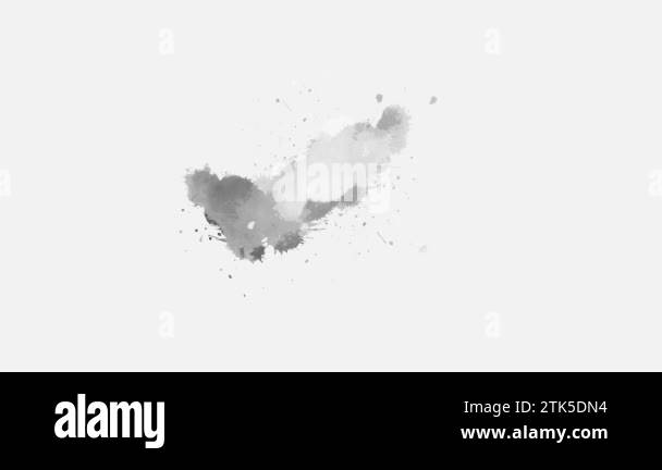 ink transition splatter blot spreading effect animation. Ink brush ...